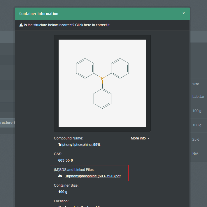 MSDS and File Storage - ChemInventory Support